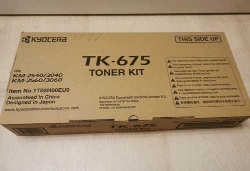 Новый Тонер-картридж Kyocera TK-675 чёрный