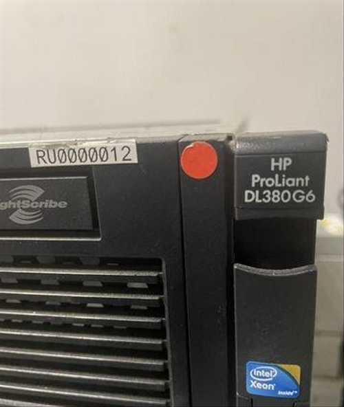 Сервер HP ProLiant DL380 G6, 2 процессора