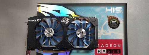 Видеокарта HIS RX 580 4Gb. Б/У. Гарантия