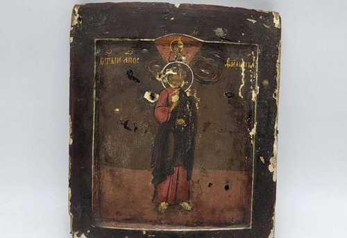 Икона ковчежная святой Филипп 19 век