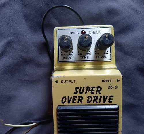 Педаль гитарная Avia Super Overdrive винтаж ussr