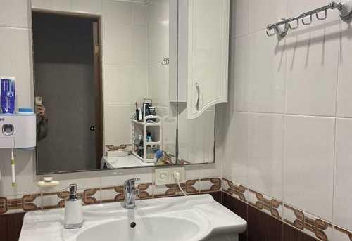 Тумба для ванной с зеркалом