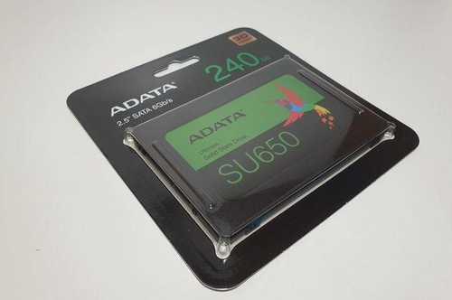 240Gb 2,5" SSD SATA adata, SU650 новый