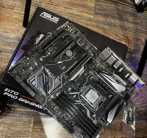 Материнская плата asus z170 + i7 6700k + сво