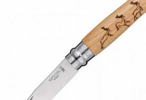 Нож складной Opinel 8 Animalia 001620, 85 мм, дуб