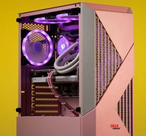 Игровой компьютер fatality97 RTX 4060 8GB NEW Ryzen 5 8400F Evesky firerose F3-A pink