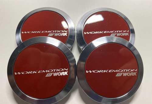 Оригинальные колпачки цо Work Emotion FlatType Red