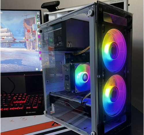 Игровой компьютер в новом корпусе с rgb