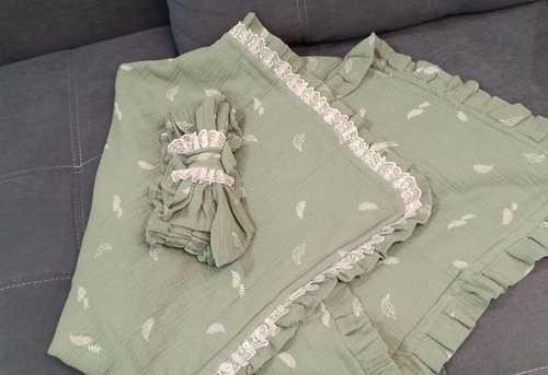 Конверт - одеяло на выписку муслиновый