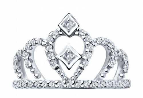 Серебряное кольцо корона Sokolov