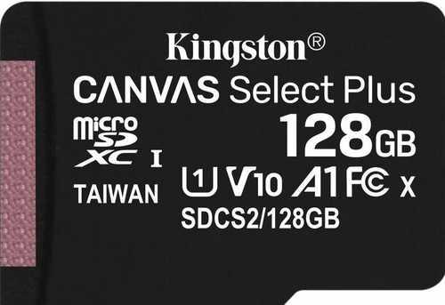 Карта памяти microSD Kingston Class 10, U1 128 гб