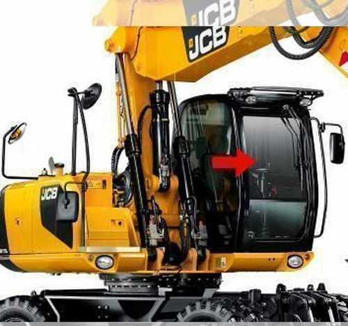 JCB Js 205 lc 2017 cтекло лобовое верхние