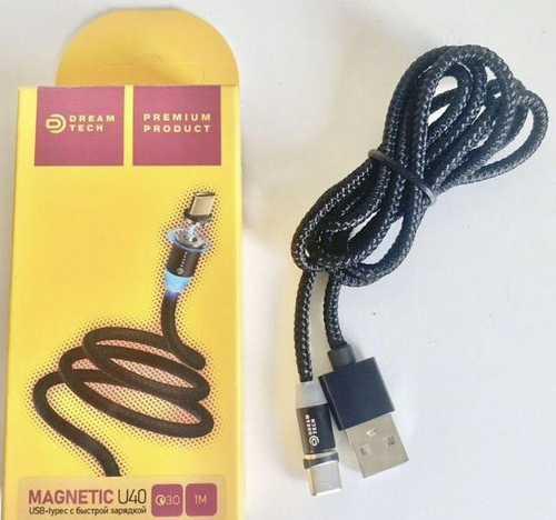 Магнитный кабель usb - type c новый