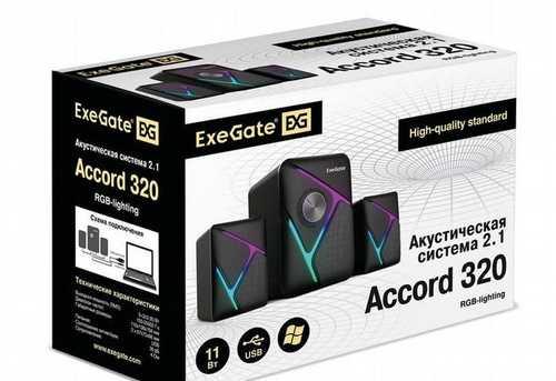 Колонки 2.1 ExeGate Accord 320,11W, питание от USB