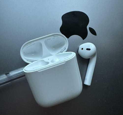 Кейс и правый наушник airpods 2 A2031