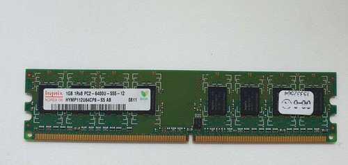 Hynix 1gb 1rx8 pc2-6400u-555-12 ddr2