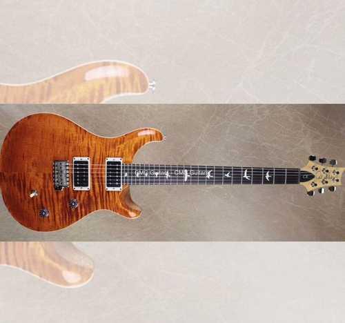 PRS CE24 Flame Top CE-24 with Birds Amber