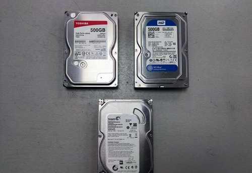 Жесткие диски 3.5" для компьютера объемом 500GB