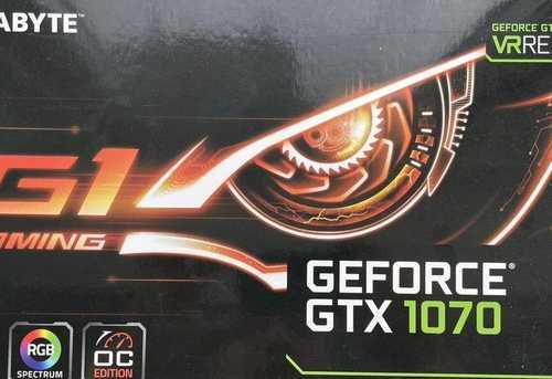 Видеокарта Gigabyte gtx 1070 G1 Gaming