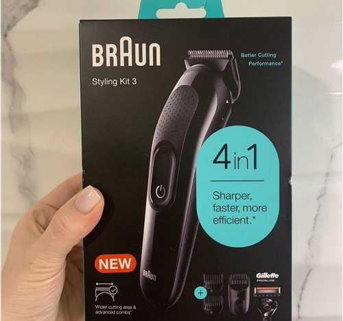 Braun Триммер для бороды и усов SK3300, 3 насадки