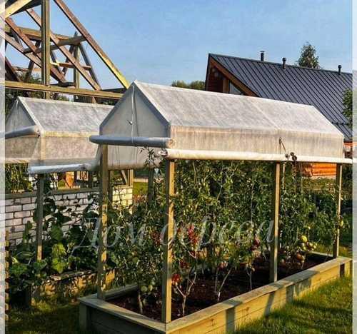 Грядка деревянная теплица парник помидоры огурцы