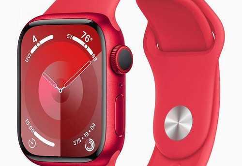 Apple Watch Series 9, 41 мм Red Al Red Sport Band