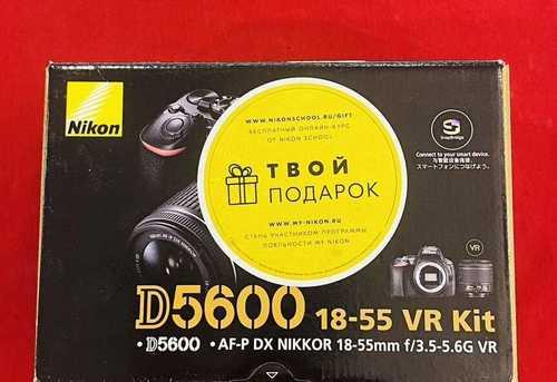 Nikon d5600 kit 18-55mm новый