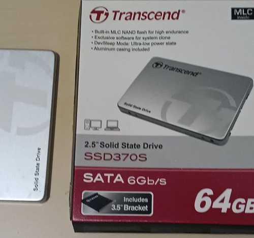 Накопитель SSD Transcend 370s 64Gb новый