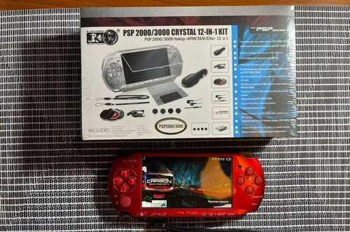 Sony psp 3008 Red Radiant (прошитая)