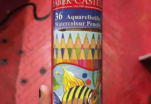 Акварельные карандаши faber castell 36 шт