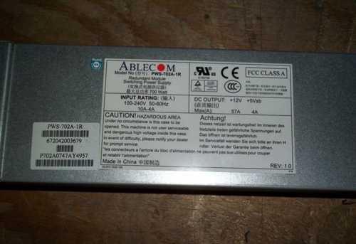 Ablecom PWS-702A-1R Redundant Power Supply 700W