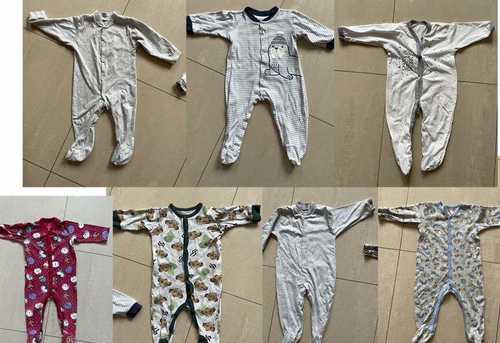 Пижамы комбинезон детский 68-74 размер