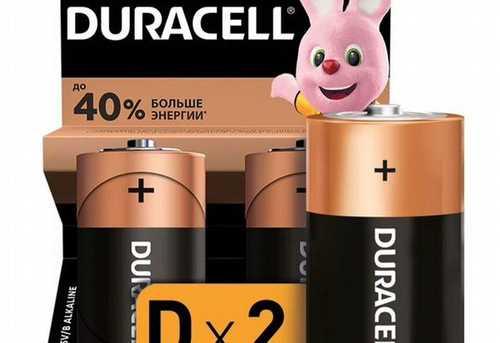 Батарейки duracell D 2 шт