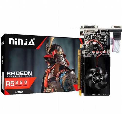 Видеокарта Ninja (Sinotex) R5 220 (80SP) 2GB DDR3 64-bit DVI hdmi CRT