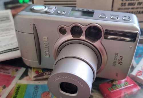 Плёночный фотоаппарат Canon ss 80u в коробке
