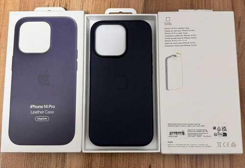 Чехол Apple Leather Case iPhone 14 Pro