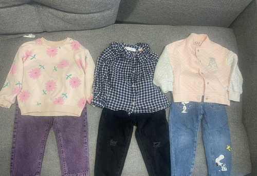 Комплект вещей для девочки zara 98