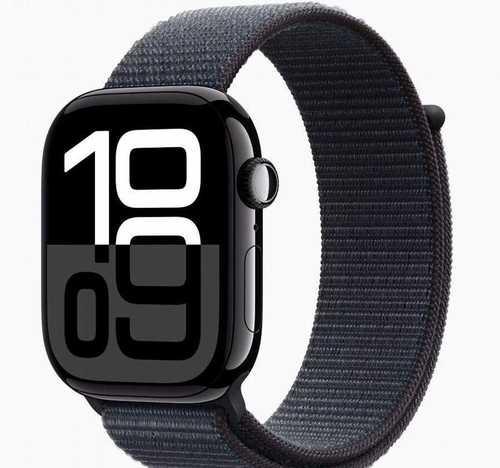 Часы apple watch series 10 42mm jet black ink