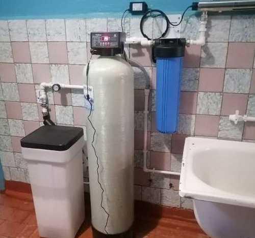 Фильтр для очистки воды из скважины. Умягчение