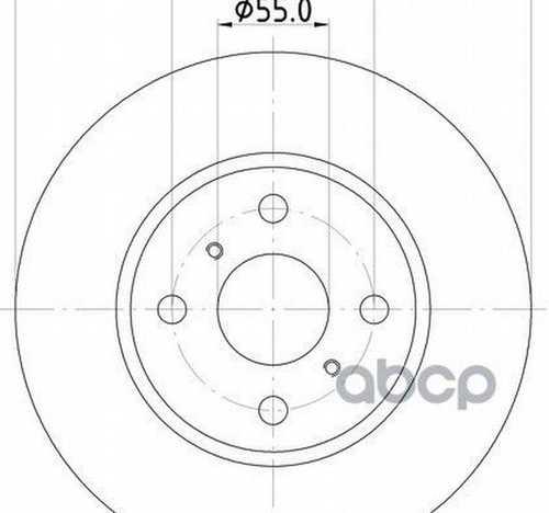 Диск тормозной перед ND1050K ND1050K nisshinbo