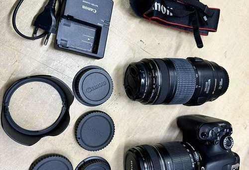 Фотоаппарат Canon EOS 600D с аксессуарами