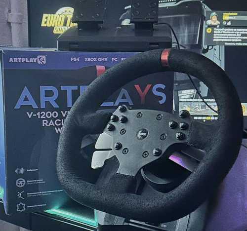 Игровой руль artplays v 1200 vibro