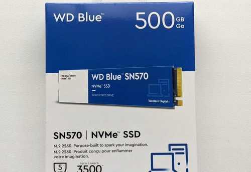 SSD накопитель WD Blue SN570 nvme M2, 500 Гб