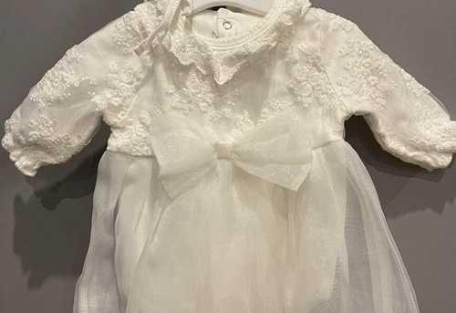 Платье крестильное кружевное детское