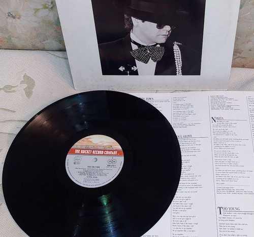 Elton John Ice On Fire 1985 LP Оригинал