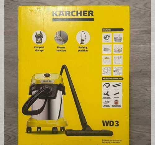 Пылесос karcher wd 3 новый