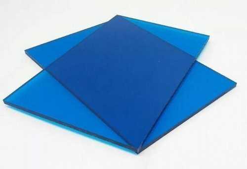 Монолитный поликарбонат 5 мм. голубой