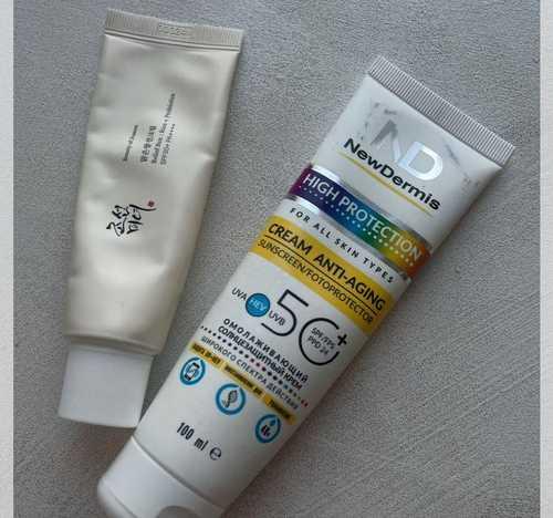 SPF New Dermis 50 и Beauty of Joseon 50