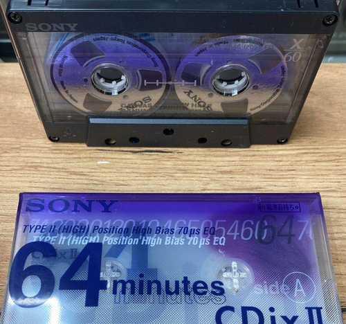 Аудиокассета Sony CDix 2 64 хром (2591)