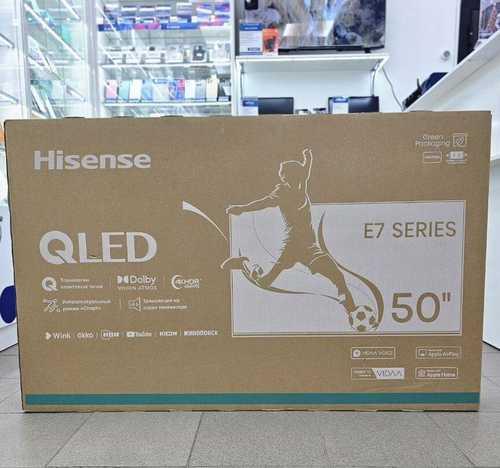 Телевизор 50" Hiesense 50E7NQ SMART TV